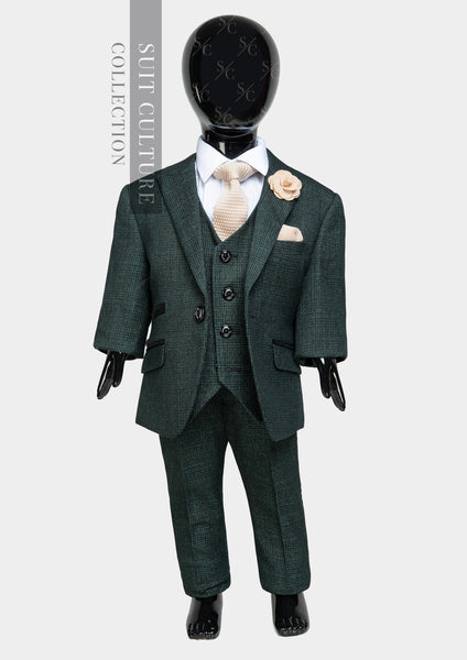 Boys Green - 3 Piece – Suit Culture