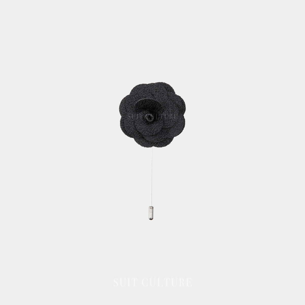 Black Flower Pin Suit Culture